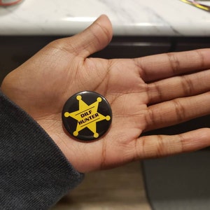 DILF Hunter Badge Pin Button, Gift for Hot Dad Lovers, Funny DILF Gift for Him, Funny DILF Gift ...