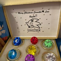 Sonic 7 Chaos Emeralds and 5 Power Rings IN A BAG - Etsy