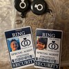 Ring Security ID Badge With Badge Reel Wedding Ring Bearer Alternative ...