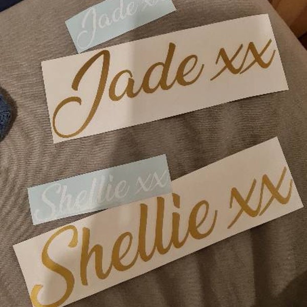 Personalised Sticker / Various Fonts Sizes / Wall Words Writing / Names ...