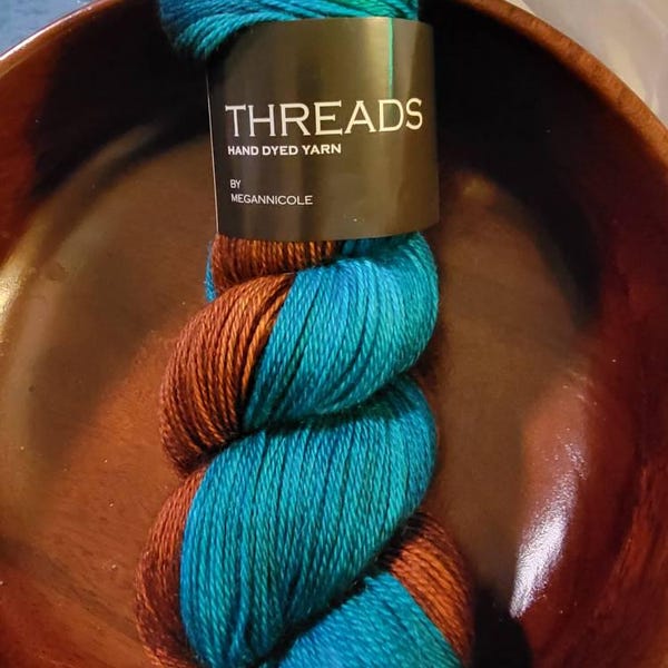 Gaia ~ Hand Dyed Yarn - Heavy Dk - Ready to Ship - Blue / Green ...