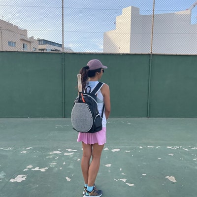 Joya Personalized Leather Tennis Bag, 6 Racket, Top Grain Genuine ...