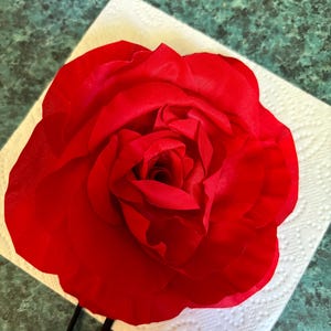 Large Silk Flower Brooch. Flower Pin. Dark Pink Color. Packed as a Gift ...