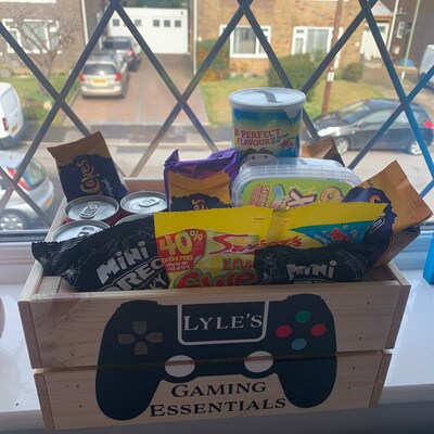 Personalised Gamer Box Personalised Gamer Crate Gamers Gifts ...
