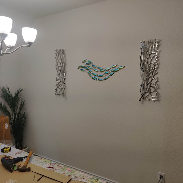 Rustic Flying Hummingbird Metal Wall Art Plaque - Outdoor House Home ...