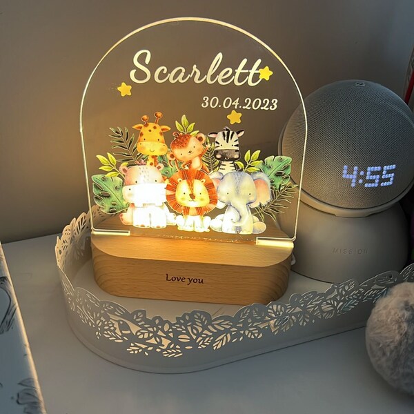 Family Tree Names LED Lamp, Mom Birthday Gift for Parents, Mother's Day ...