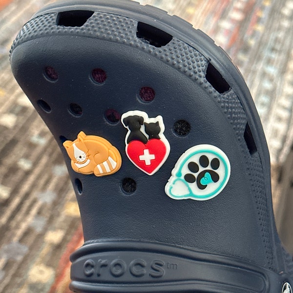Vet Tech Shoe Charms | Veterinarian Charms | Vet Tech Gift | Vet Tech ...