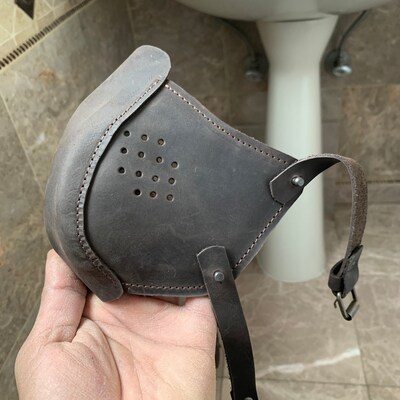 Leather Mouth Mask,protective Face Mask With Filter Pocket,masks With ...
