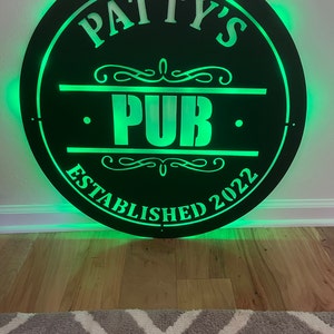 Personalized Soccer LED Metal Art Sign / Light up Soccer Ball - Etsy