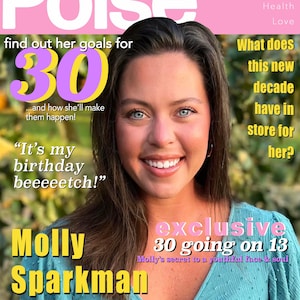 13 Going on 30 Custom Poise Magazine Cover - Etsy