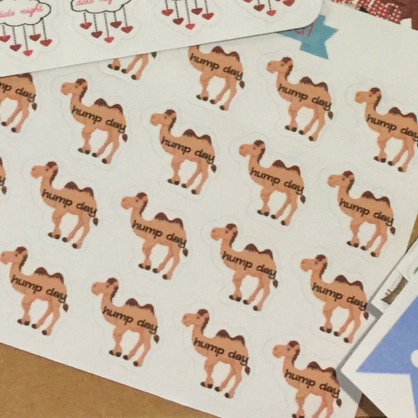Camel Hump Day Planner Stickers, 20 or 64 Count - Stickers for Planners ...