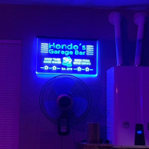 Personalized Your Name Custom Man Cave Bar Beer Established Year Dual ...