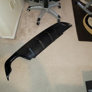 BMW E60 M PACK or M Tech Rear Bumper Diffuser Splitter Lip Two Whips ...