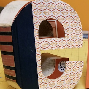 Alphabet Mini LETTER H Book Letters Book Art Unique | Etsy