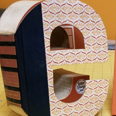 BOOK LETTER P Book Art, Book Cut Letters, Unique Engagement Gift ...