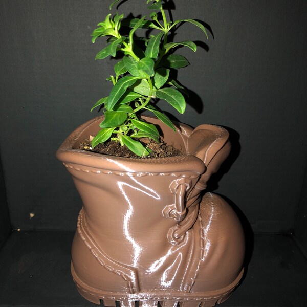 3D Printed Boot Planter - Etsy