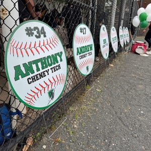 Baseball Sport Cut-out Yard Sign 24x24 With H-stake - Coroplast ...