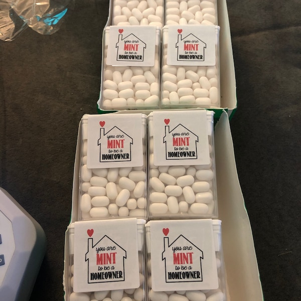 Real Estate Marketing Labels - 12 Personalized Tic Tac Box Stickers ...