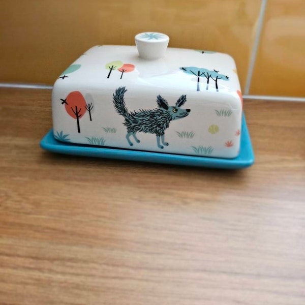 Handmade Ceramic Dog Butter Dish, Designed in the UK by Hannah Turner ...