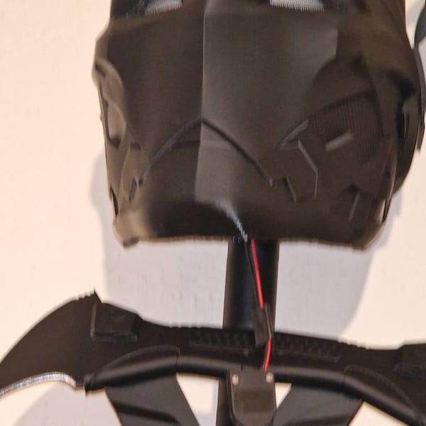 Tactical Bat Helmet | 3D Printed Wearable Cosplay, Custom Fit, LED Eyes ...