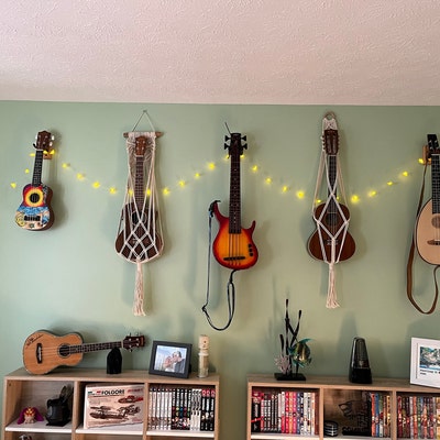 Ukulele Hanger, Boho Wall Hanging, Ukulele Holder, Modern Wall Decor ...