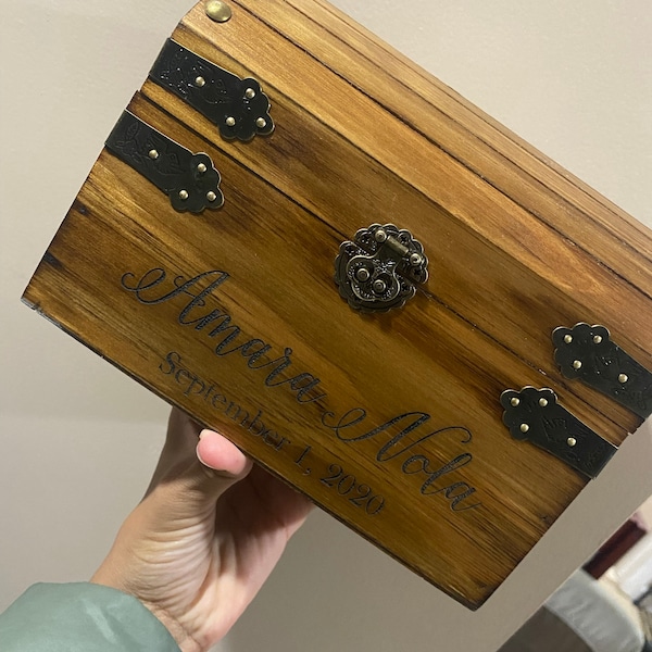 Baby Time Capsule 1st Birthday First Birthday Baby Keepsake Box Small ...