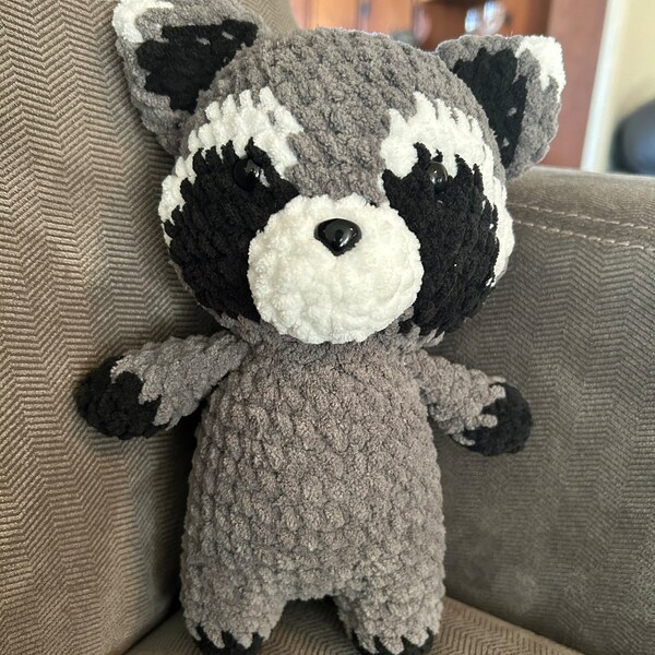 Crochet Pattern - Chocho the Raccoon, Cute, Soft Toy, Handmade ...