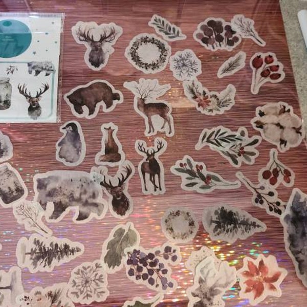 Cozy Winter Stickers, Snowy Planner Stickers, Winter Planner Stickers ...