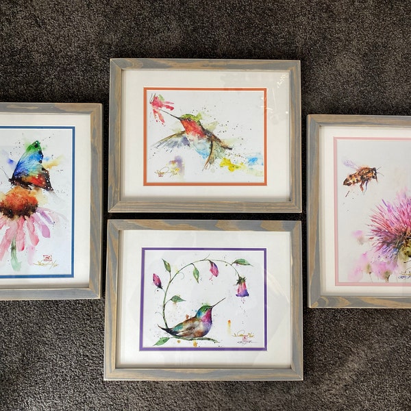 BEE and CLOVER Watercolor Print, Bee Art by Dean Crouser - Etsy