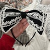 White Rabbit Lace Lolita Headband - Gothic Hair Accessory - Etsy