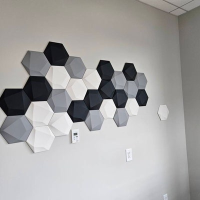 DECORATIVE AESTHETIC Sound Diffuser Wall Soundproofing Hexagon - Etsy