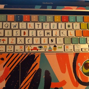 Big Eyes Keyboard Stickers Laptop Keyboard Cover Vinyl Macbook | Etsy