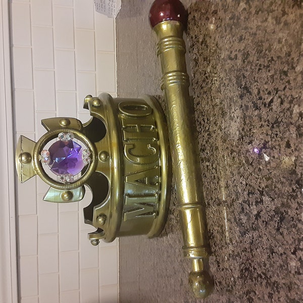 Macho Man Randy Savage 3d Printed Crown and Septor Cosplay Prop - Etsy