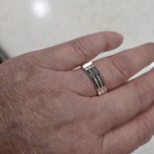 Atlantis Ring Silver Shine (Anillo Atlante) 970 Silver/Plata 6mm Wide 2mm Thick - Etsy.de