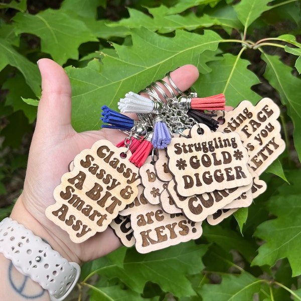 Funny Keychains Svg | Wooden Keychains Svg | Funny Wood Keychains Svg ...