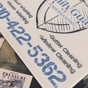 Personalize Custom Black Background Yard Sign 24 X 18, or 36 X 24 Inch ...