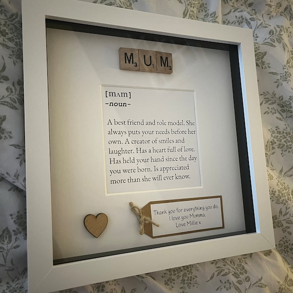 Personalised Mum Frame. Mother Meaning Frame. Mother’s Day Gift. - Etsy UK
