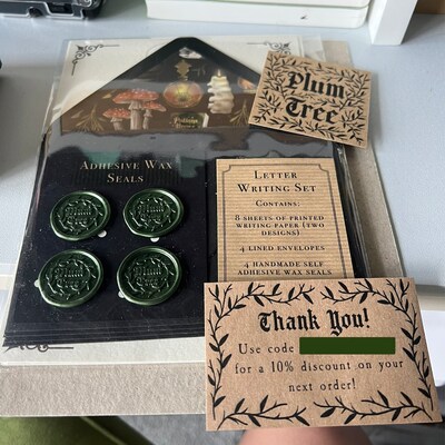 Witchy Letter Writing Set With Wax Seals Stationery Set RPG Fantasy ...
