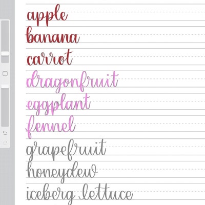 One Year of Hand Lettering Worksheets Brush Lettering Practice Workbook ...