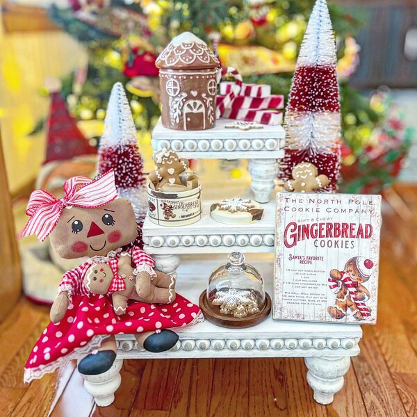 Decorative Handmade Gingerbread Doll / Holiday Dolls / Christmas Decor ...