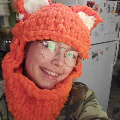 Fox Balaclava With Ears, Cat Balaclava Hat, Balaclava Face Mask, Fox ...