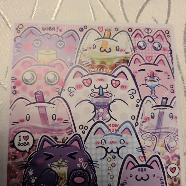 Bunch of Gingerbread Cats Art Print | Cute Art Prints | Cat ...