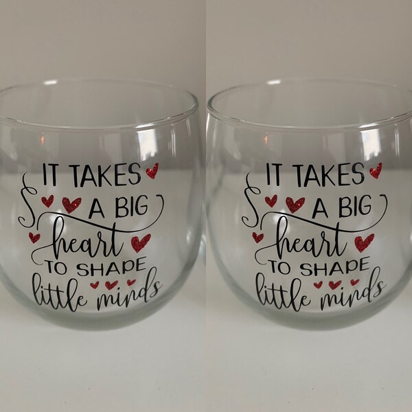 It Takes A Big Heart to Shape Little Minds SVG Teacher Gift Digital Cut ...