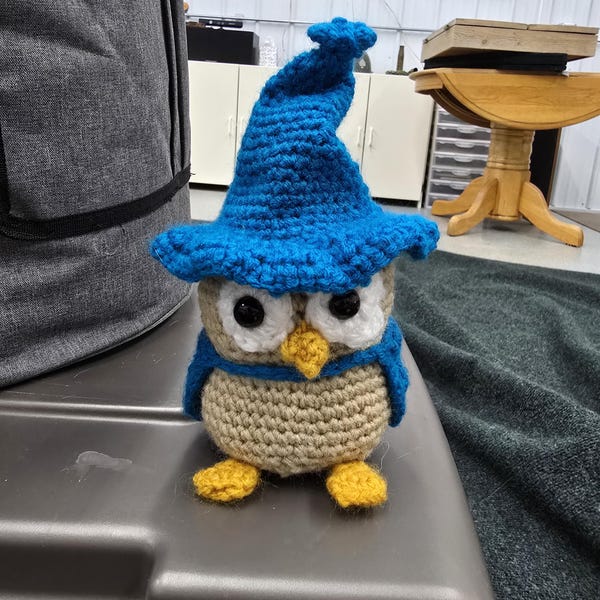 Owl Wizard Crochet Pattern , Amigurumi Mini Magical Animal Crochet PDF ...
