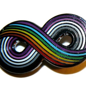Infinitely Asexual Pin Subtle Ace Pride Accessory LGBTQ Grey Graysexual ...