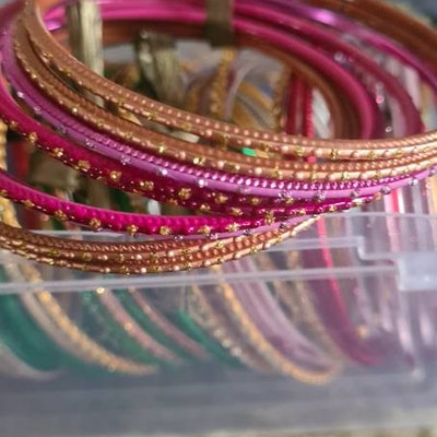 100 Plastic Bangles Set Multicolour Bangles Wedding Chura Set Women ...