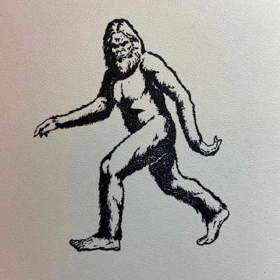 Sasquatch RUBBER STAMP, Big Foot Stamp, Bigfoot Stamp, Weendego Stamp ...