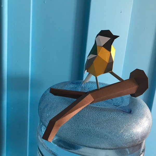Great Tit Make Your Own Bird 3D Papercraft, Printable Bird Template ...