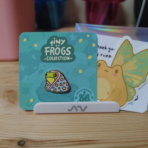 Golden Frog Hard Enamel Pin/ Tiny Frogs Collection- Comfort Zone ...