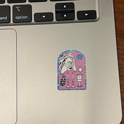 4 Pack of Mini Waterproof Jewish Stickers Pomegranate Chai Hebrew ...